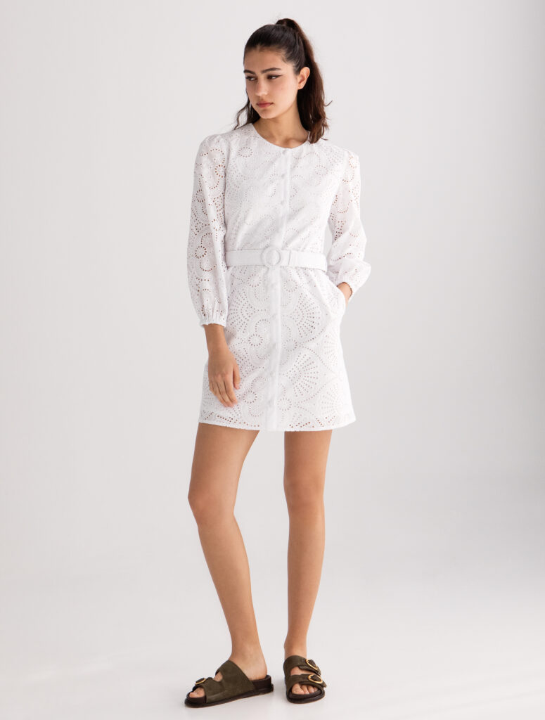 Lace Belted Dress - ANNA RISKA